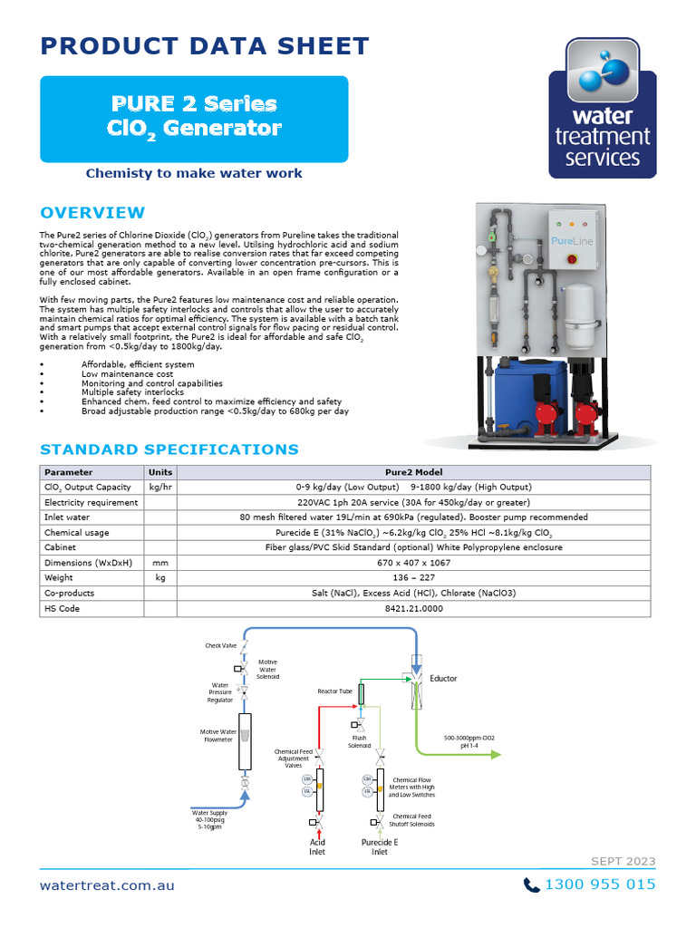 WTS PDS Pure2 Series Generator | PDF | Chemical Substances