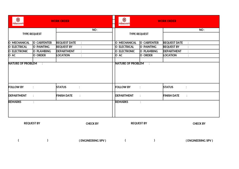 Work Order Type | PDF