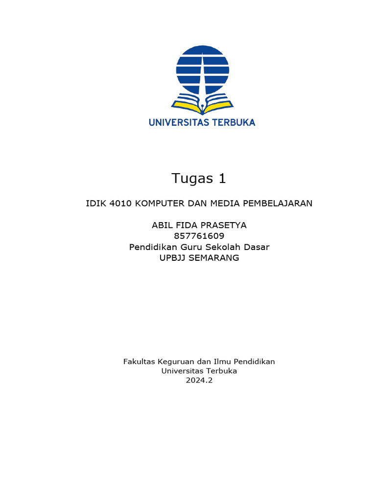 T1 RPP Abil Fida Prasetya 857761609 | PDF