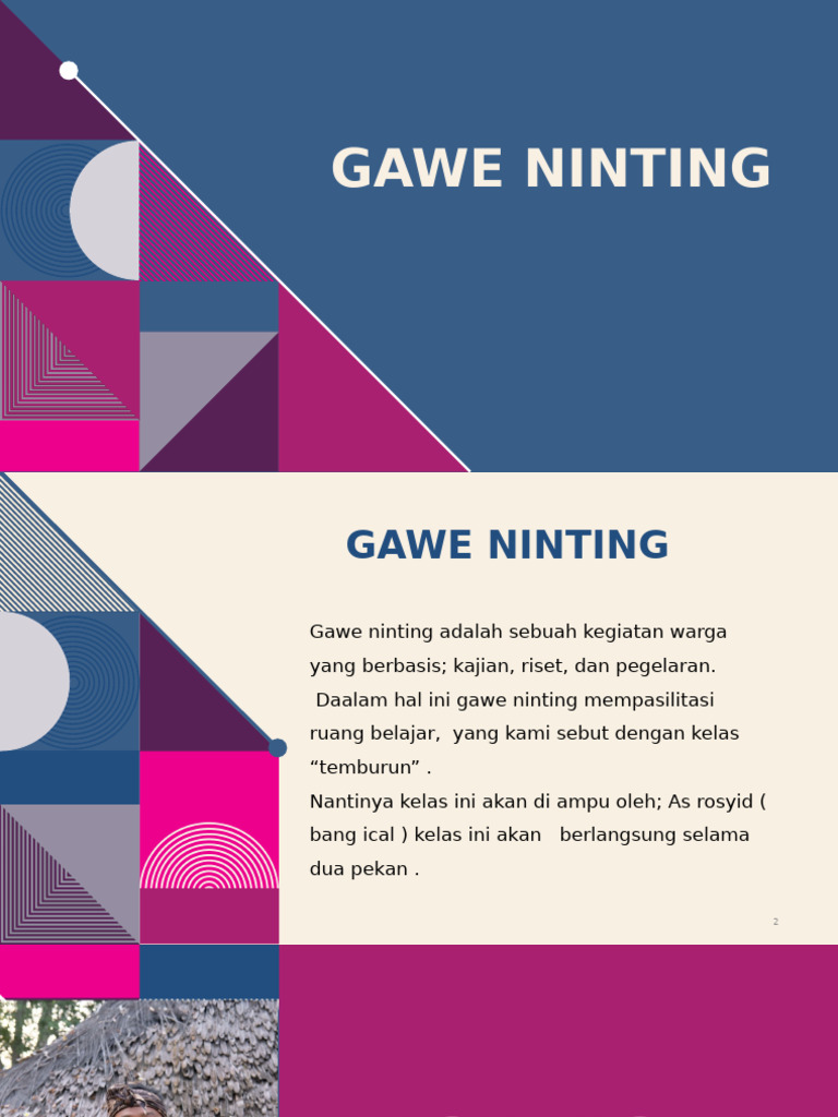 Kelas Temburun Gawe Ninting | PDF