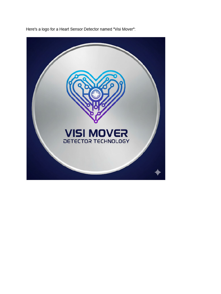 Heart Sensor Detector With Name As Visi Mover | PDF