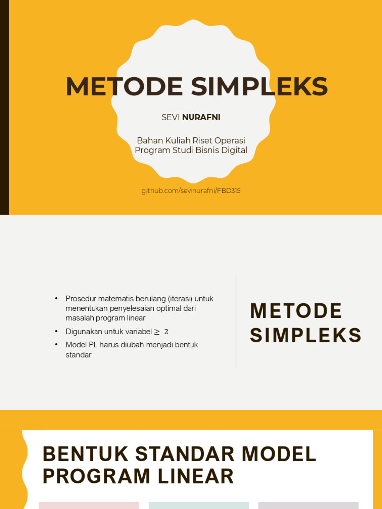 Metode Simplex - 1 | PDF