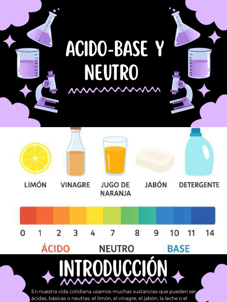 Ácidos, Bases y Neutros en la Química | PDF