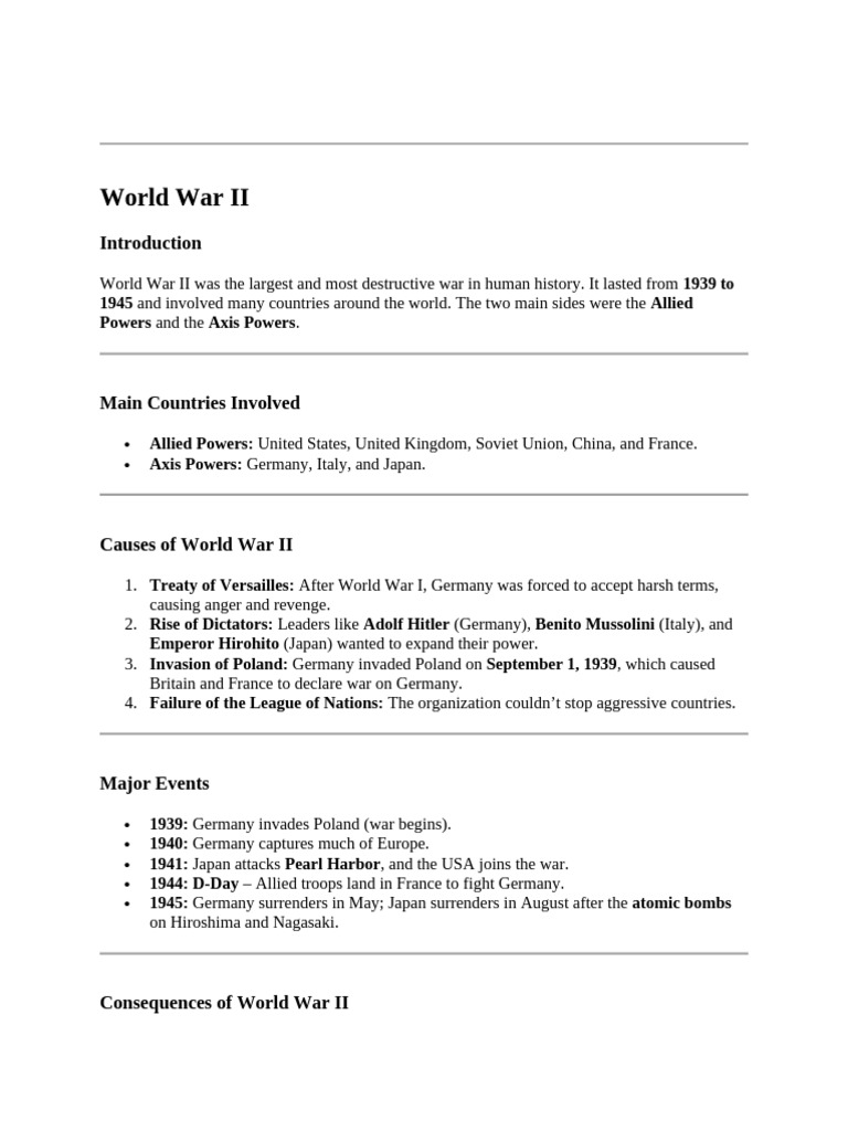 World War II | PDF