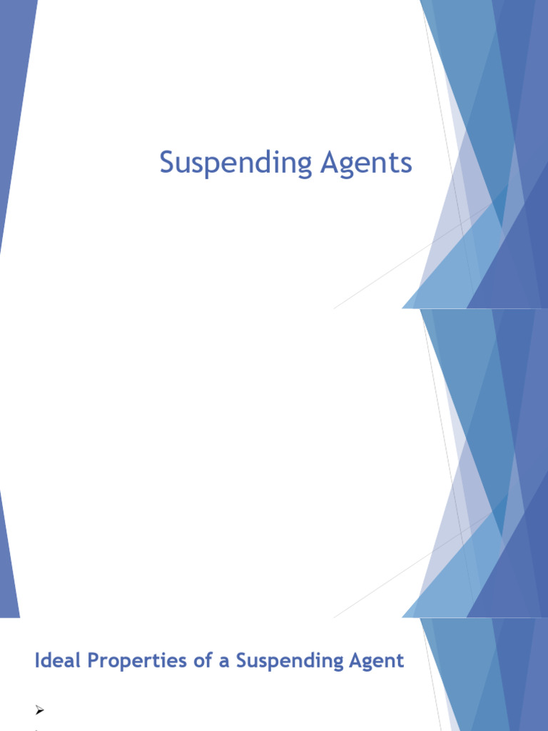 Overview of Suspending Agents in Pharma | PDF | Pharmaceutical ...
