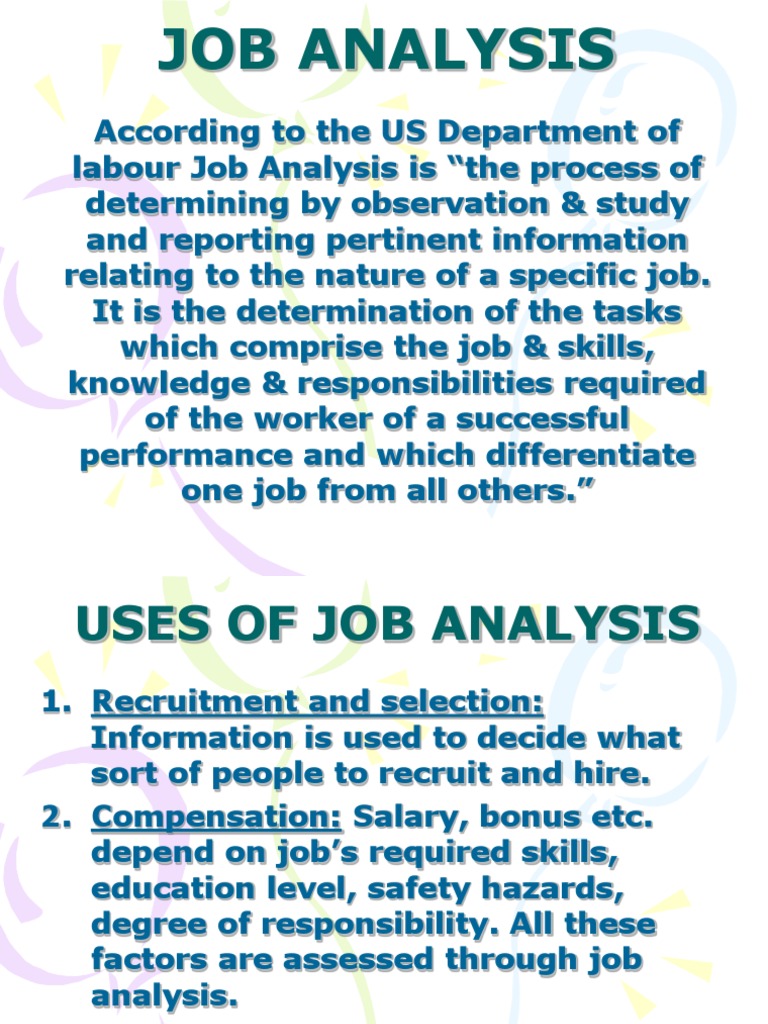 Job Analysis | PDF | Employment | Applied Psychology