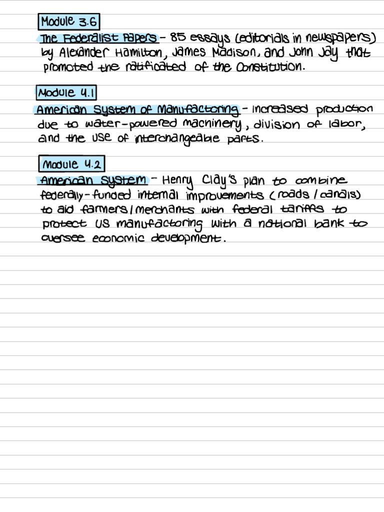 Apush - Important Vocabulary | PDF