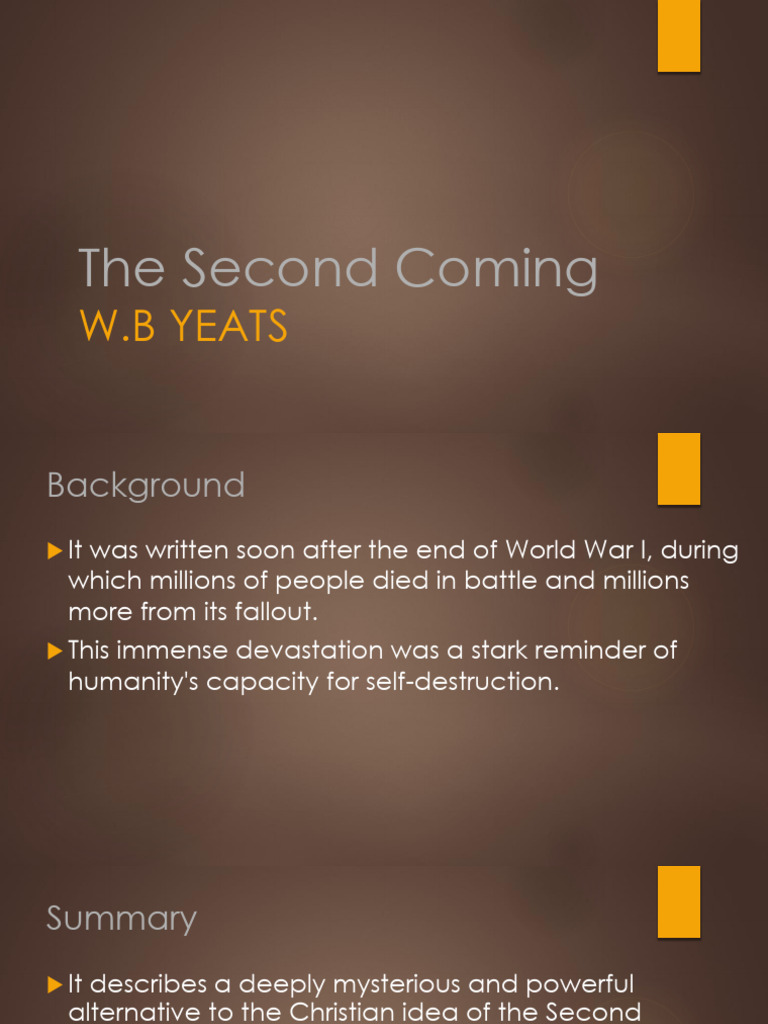 The Second Coming Revised | PDF | Poetry | Second Coming