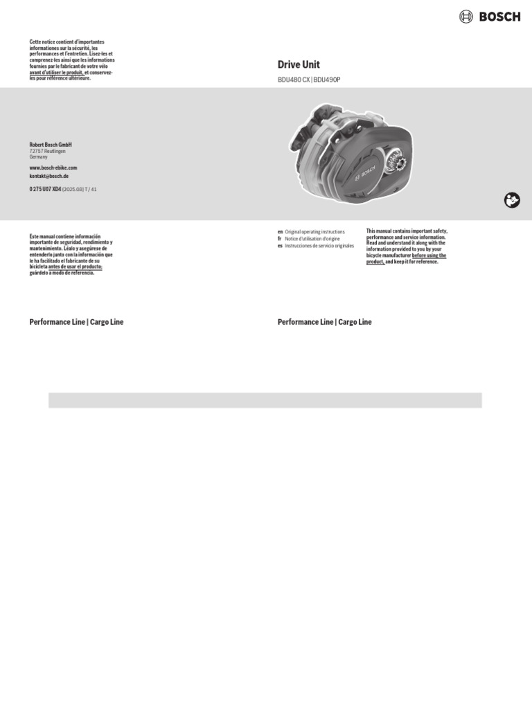 DriveUnit BDU4xx MY26 US Oreg v1 | PDF