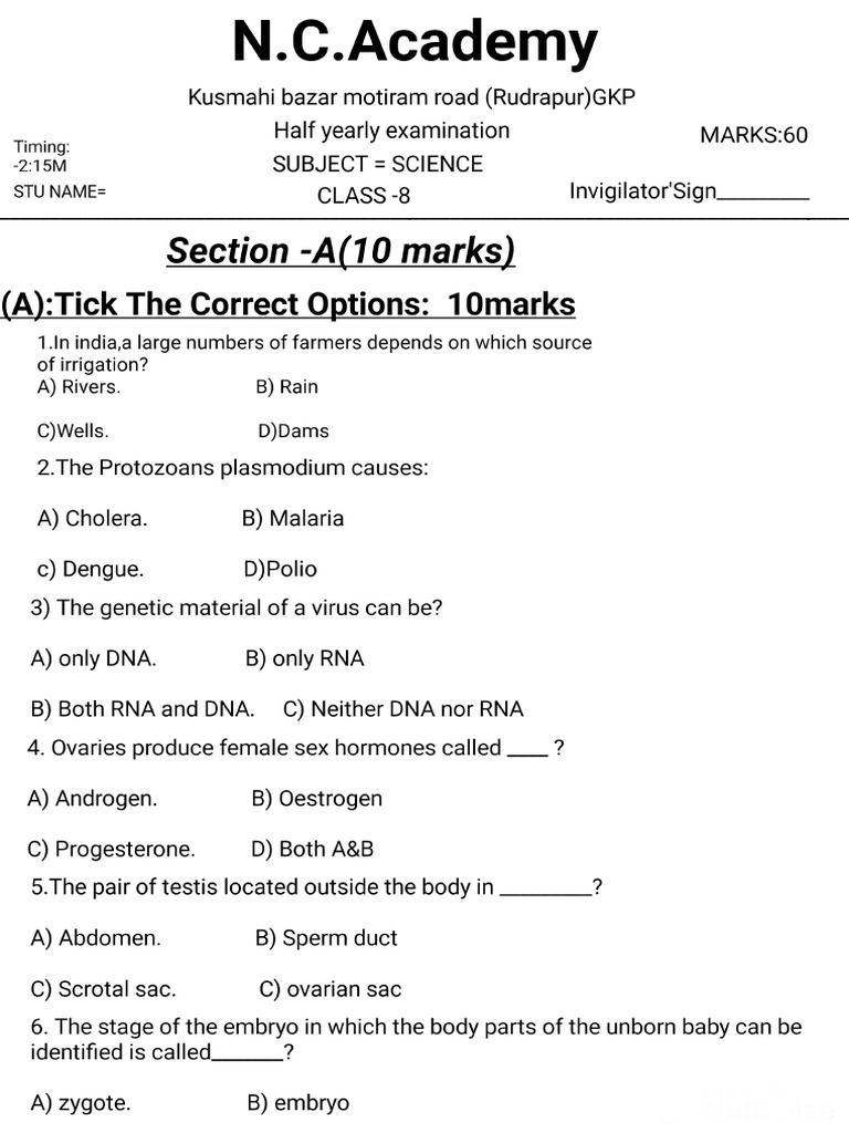 Question Paper Final | PDF