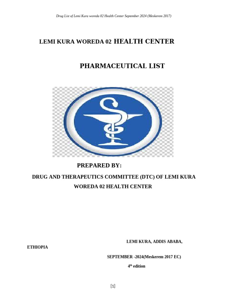 Lemi Kura HC Dug List 2024 | PDF | Allergy | Clinical Trial