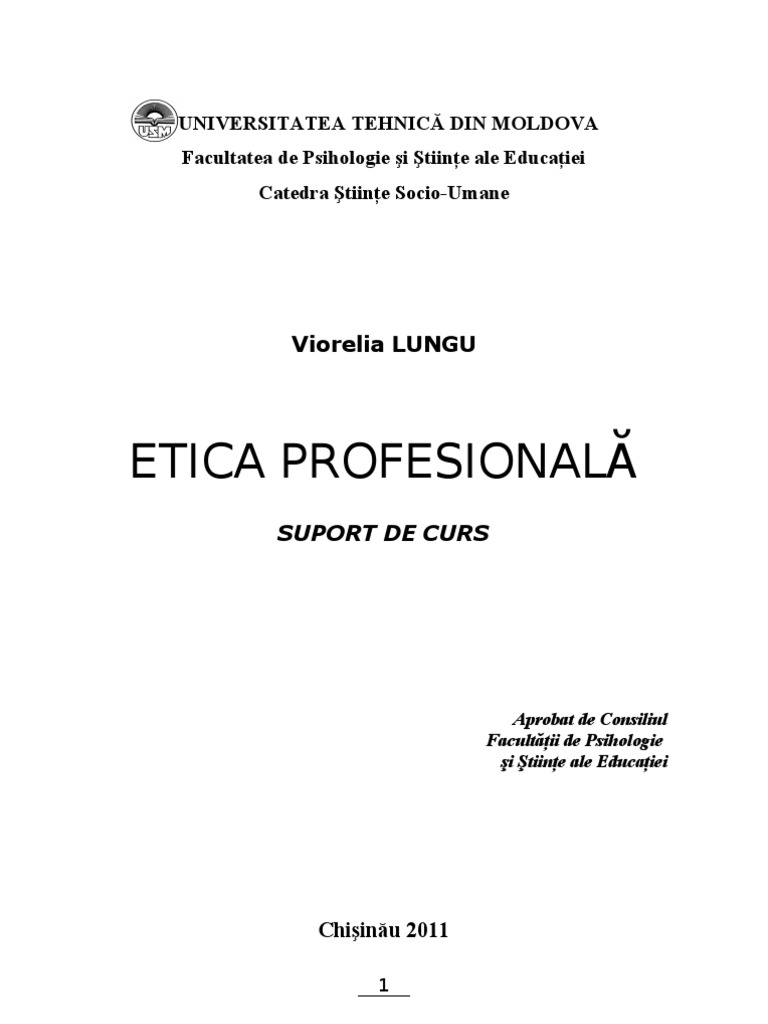 Etica Profesion. - Macheta | PDF