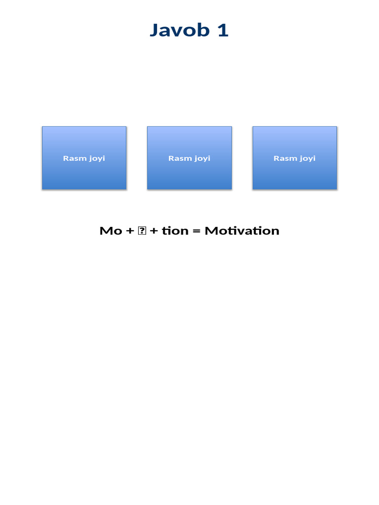 Motivation Template Jgar | PDF
