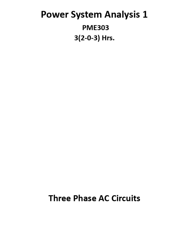 3-Phase vs 1-Phase Power Transmission | PDF | Electric Power ...