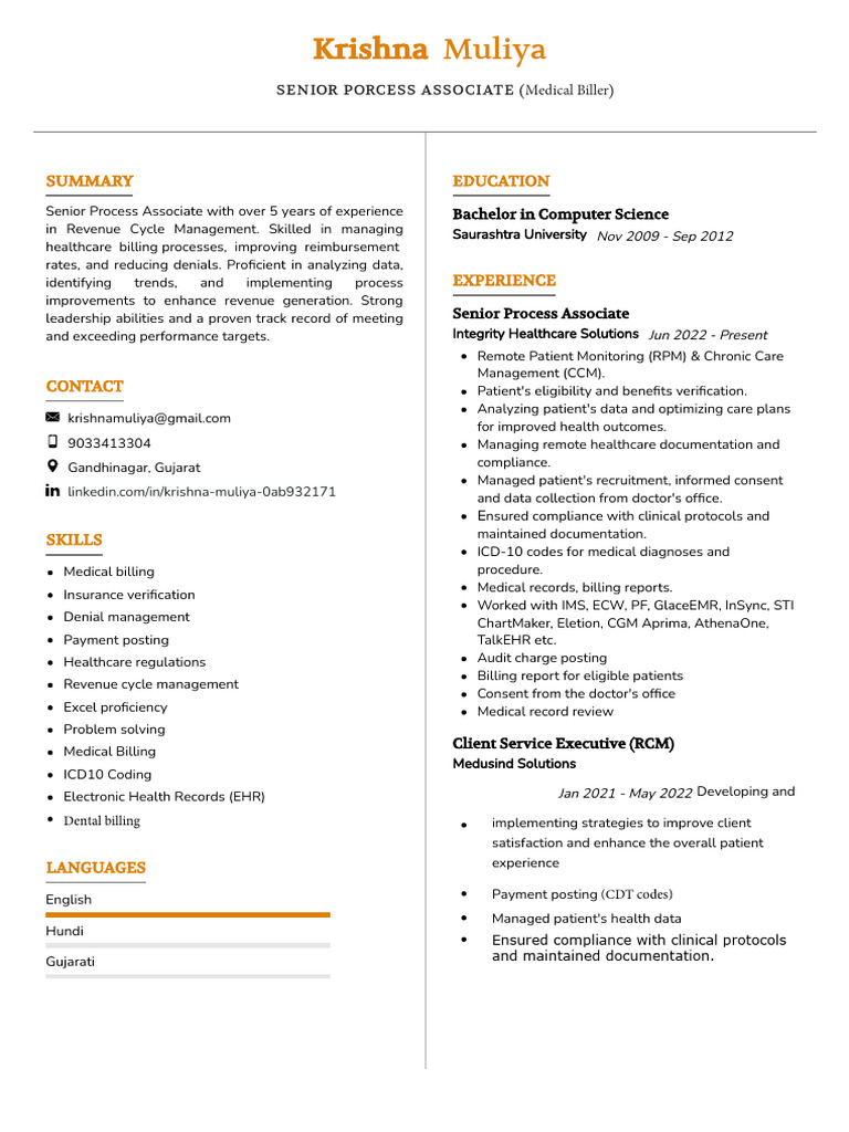 Senior Process Associate | PDF | Health Care | Social Programs