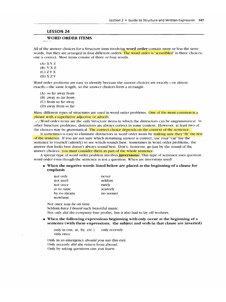 Kunci Exercise 24 Dan 25 | PDF | Syntax | Language Mechanics