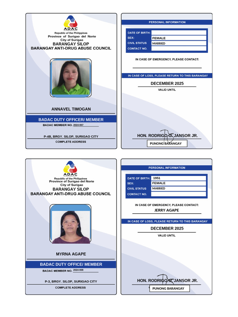 Surigao del Norte Barangay Records 2025 | PDF