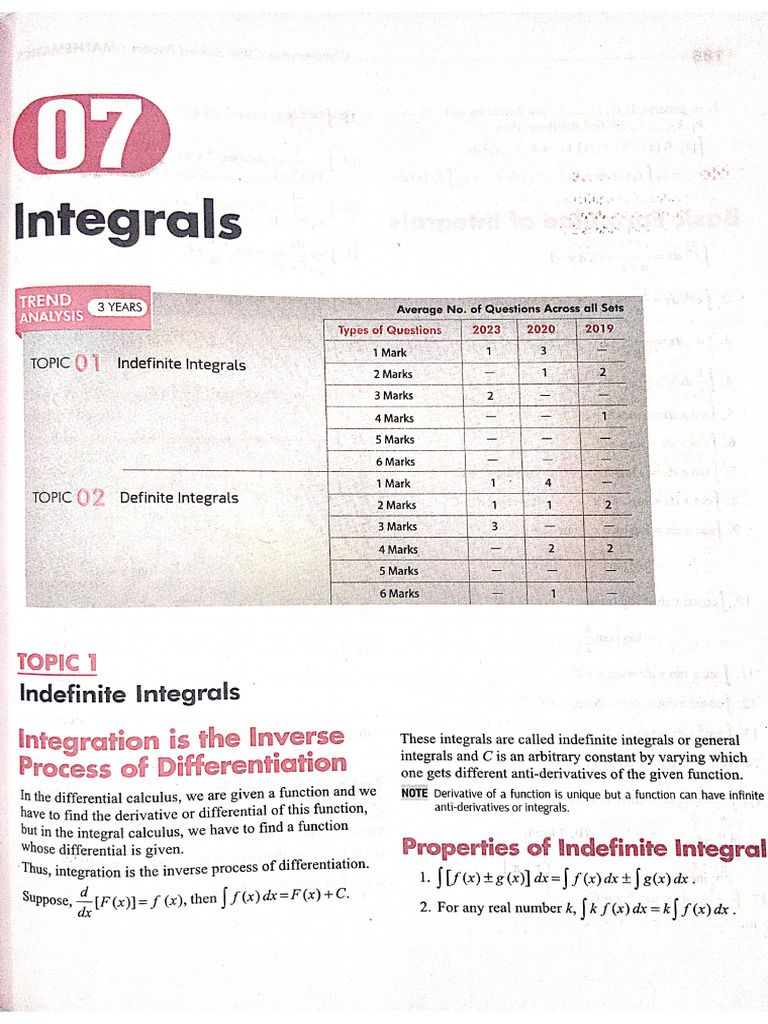 7 Integrals | PDF
