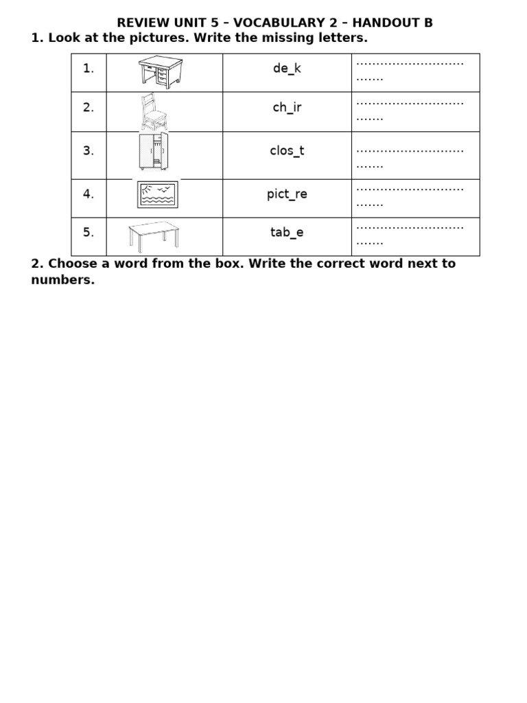 Gs1 Review Unit 5 Handout | PDF