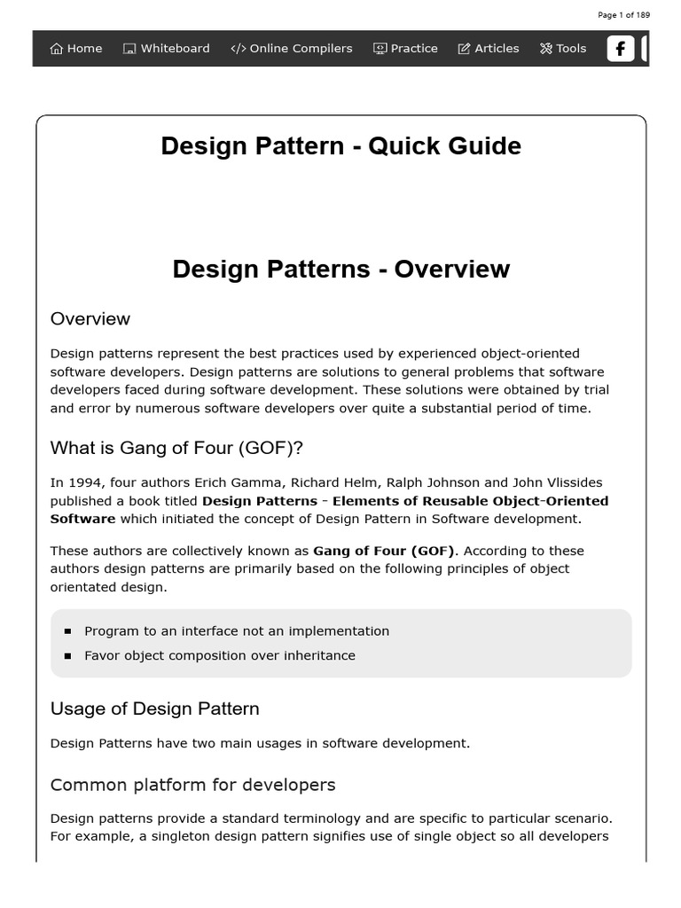 Lab Manual SCD - Design Pattern | PDF | Class (Computer Programming) | Method (Computer Programming)