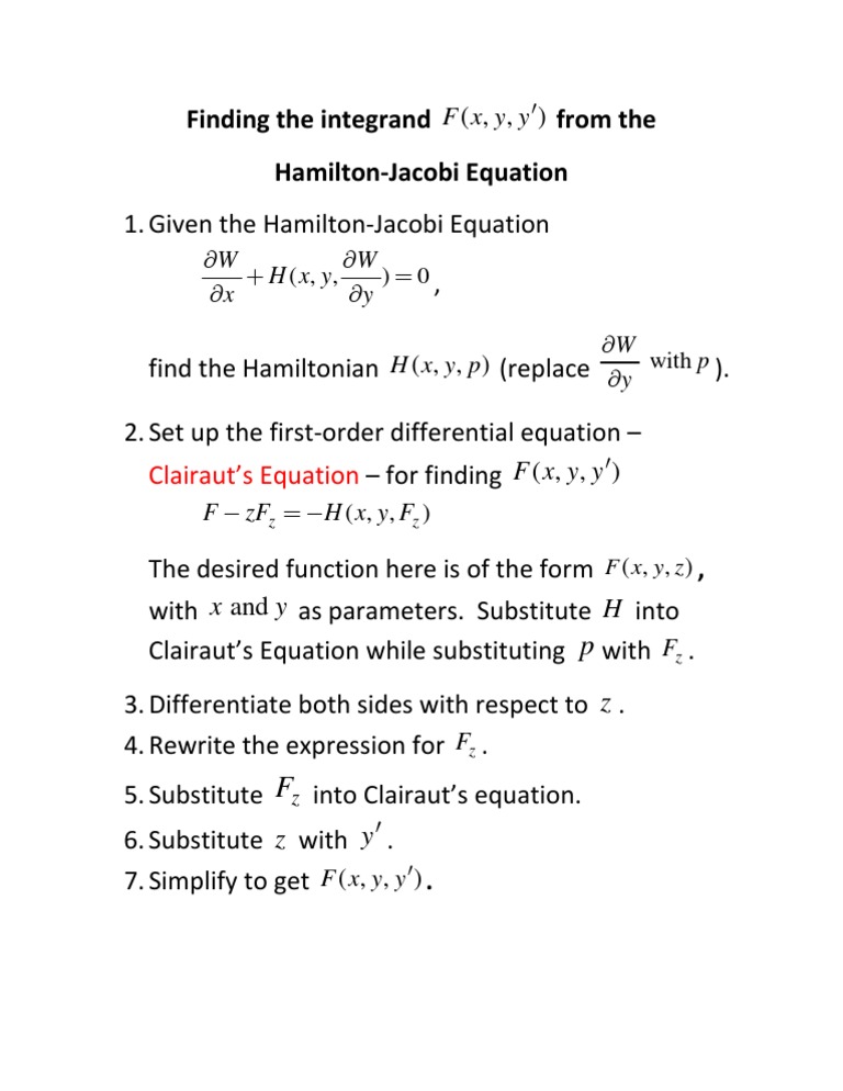 9b Finding Integrand | PDF
