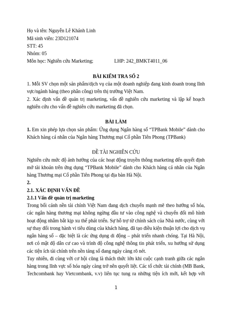 850091535-Bai-kiểm-tra-số-2-NCMKT-NLKL | PDF