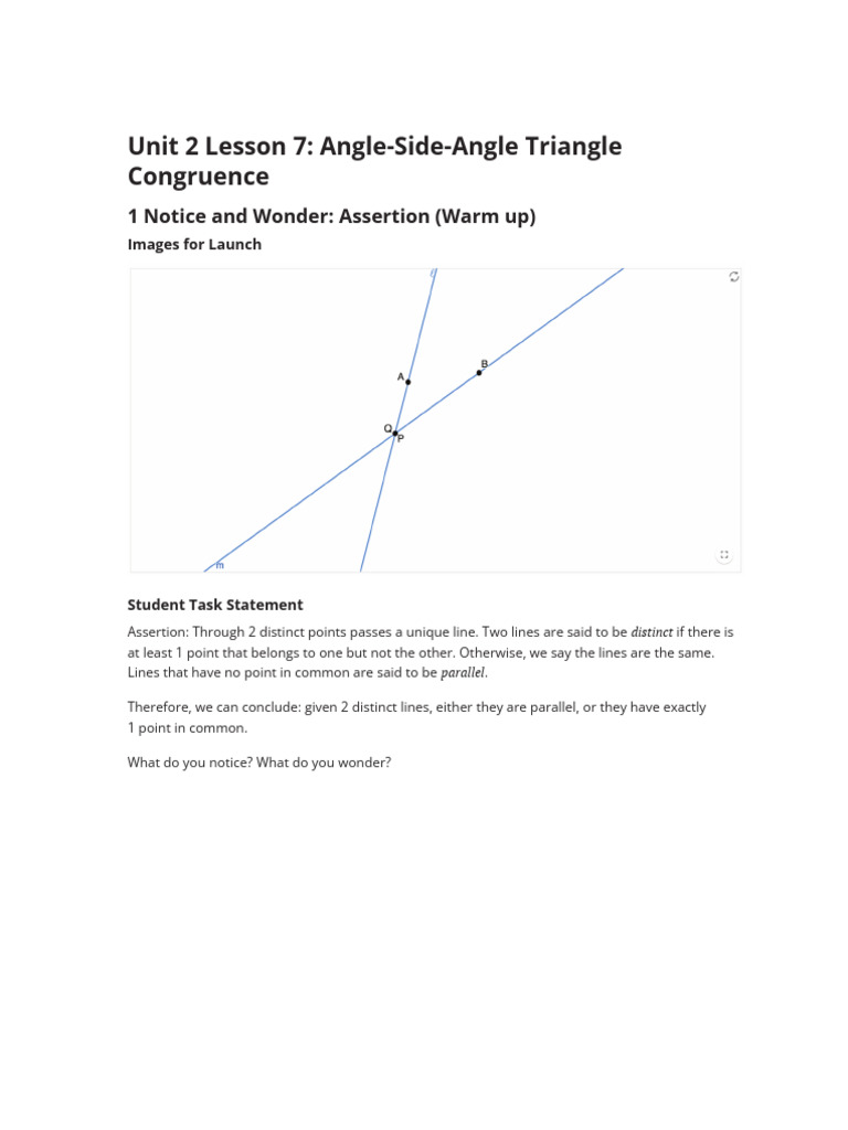 Geometry 2 7 Lesson Teacher Presentation Materials | PDF