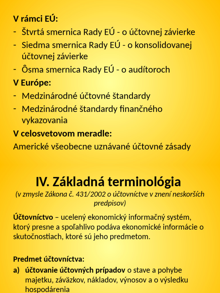 ZÃ¡kladnÃ© pojmy z ÃºÄ tovnÃ­ctva | PDF