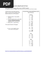 Spanish Keyboard Layout Guide | PDF