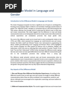 Tannen's Gender Language Contrasts | PDF | Human Communication ...