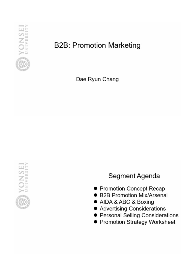 2.4 B2B Week 2 Course 4 Promotion | PDF | Advertising | Marketing
