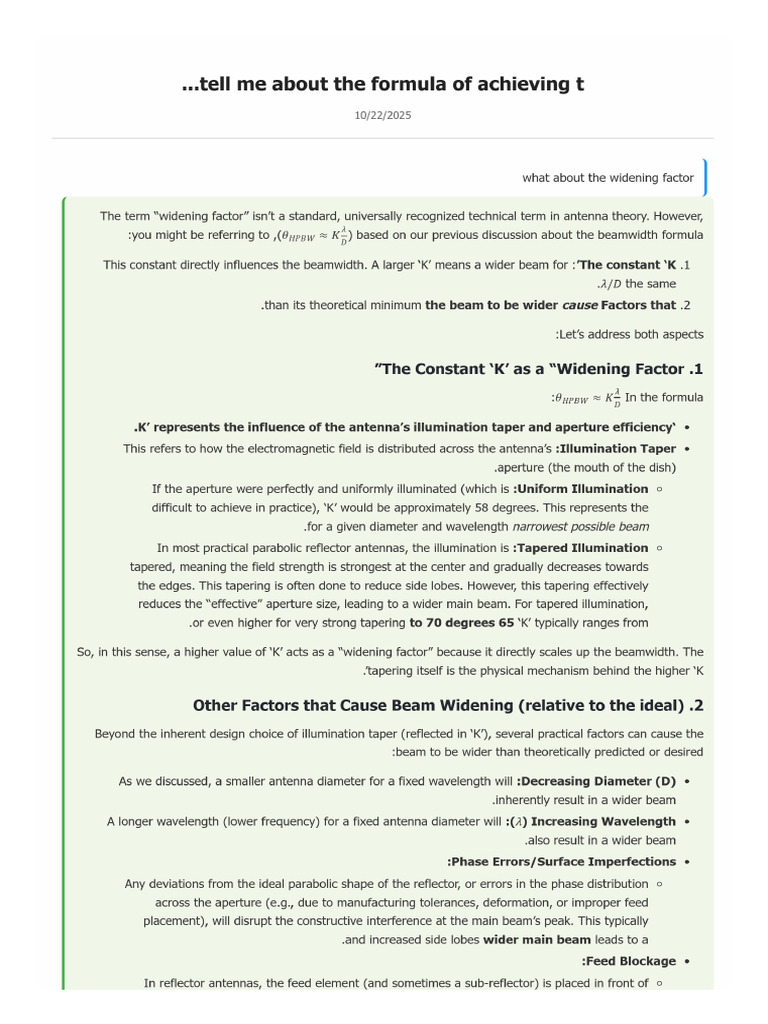 Antenna Report | PDF