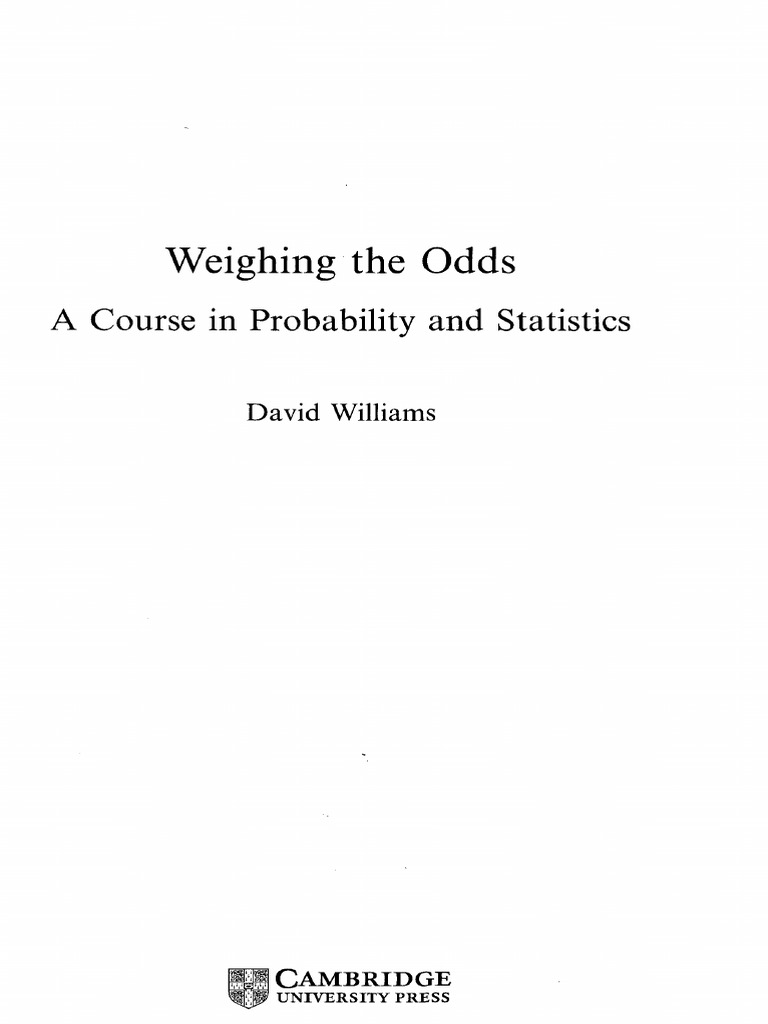 Weighing The Odds A Course in Probability and Statistics 3x4r58myaq ...