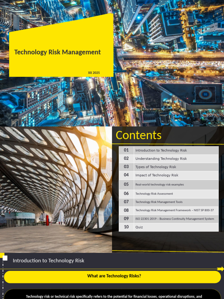 Unit 1 - Technology Risk Management | PDF | Risk Management | Computer ...