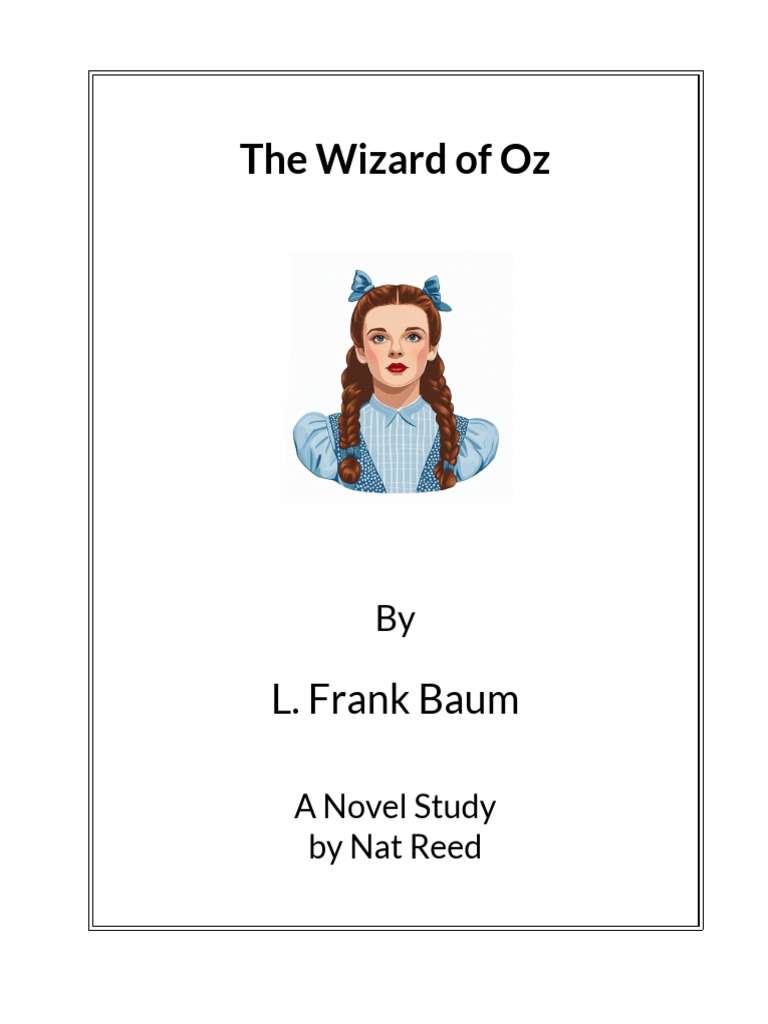 The Wizard of Oz Novel Study Preview | PDF | Dorothy Gale | The ...