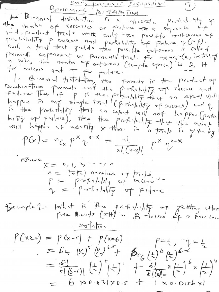 STA 102 3rd Note (Probability | PDF