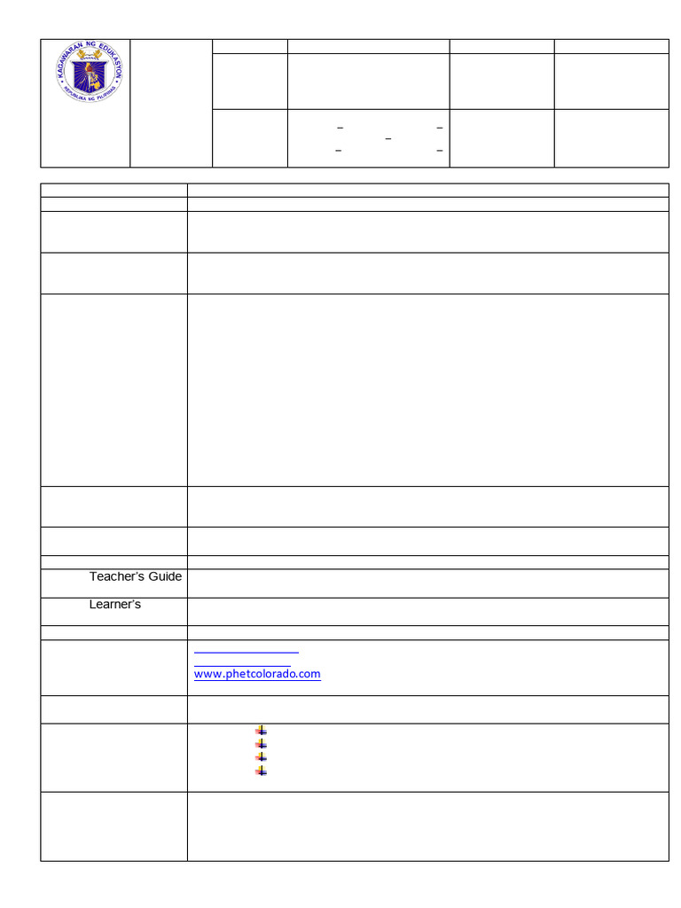 Lesson Plan 7es Rates Reactiong Chemical Reaction | PDF | Learning | Water