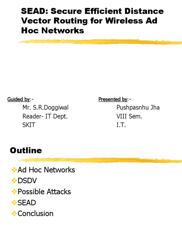 DSDV | Download Free PDF | Routing | Wireless Ad Hoc Network