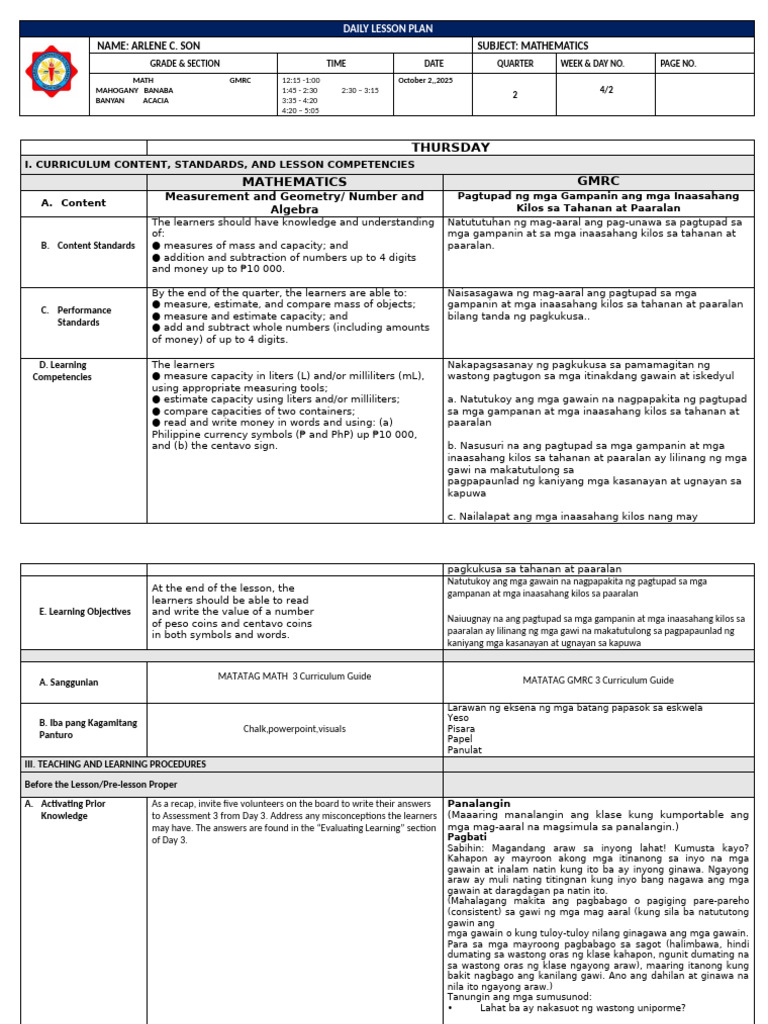 DLP Q2 W4D4 | PDF