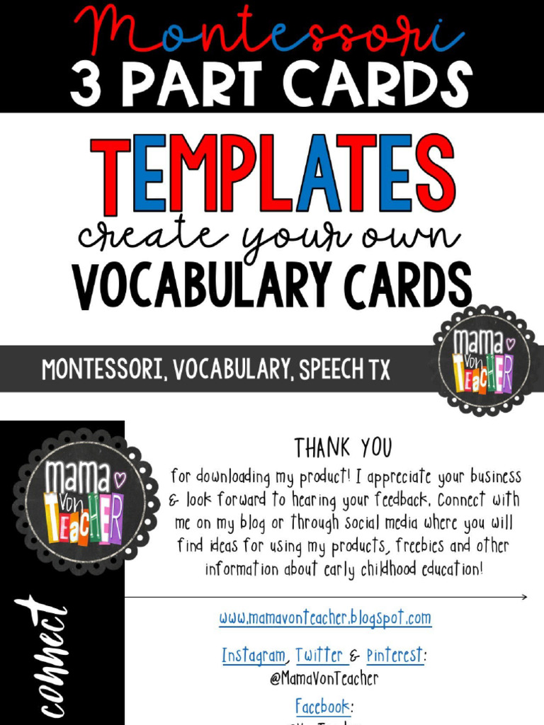 Blank 3 Part Cards Templates 2 | PDF