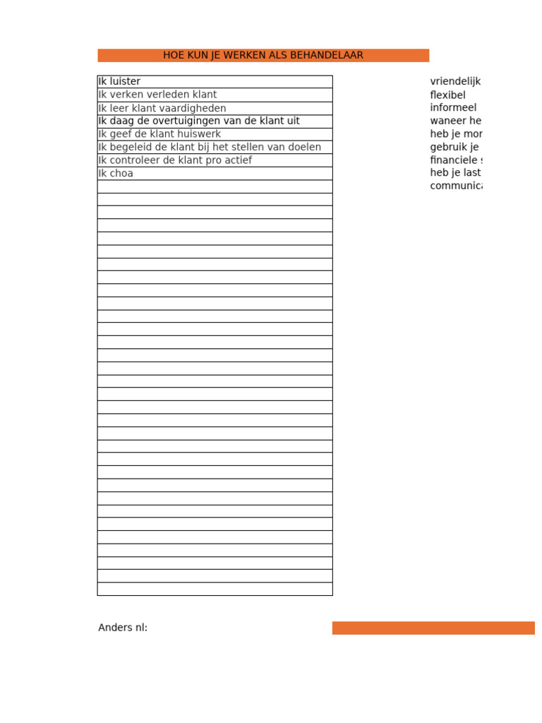 Basisopzet Formulier Voor Behandelaren | PDF
