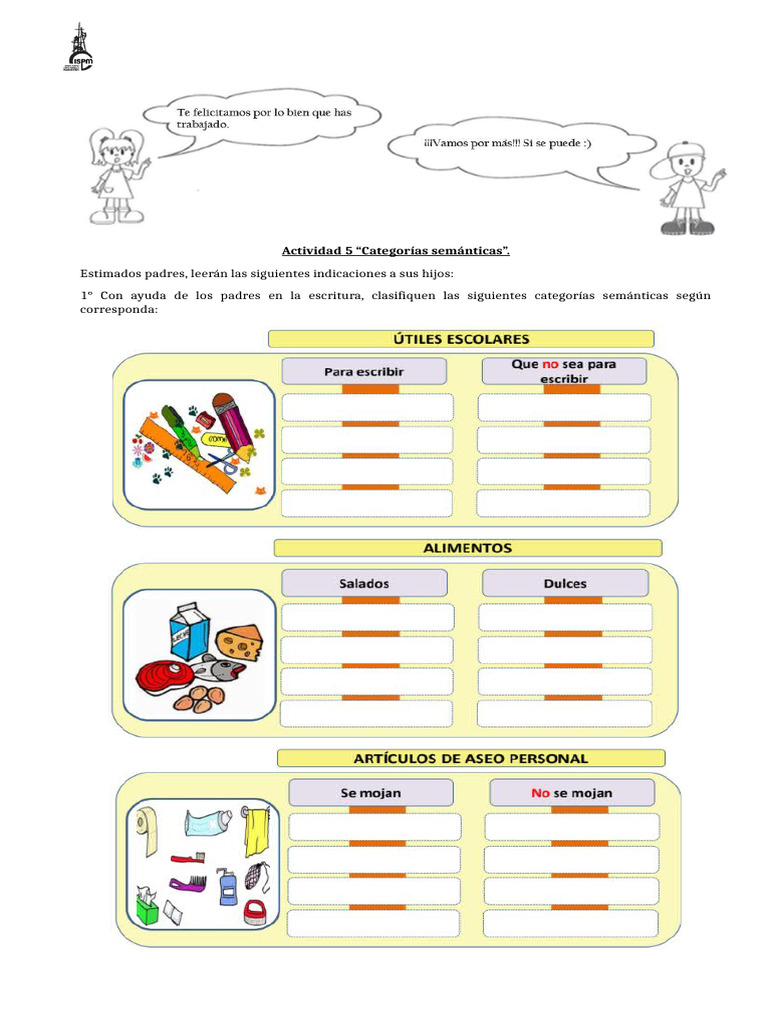 Actividad 5 - Categoria Semántica | PDF