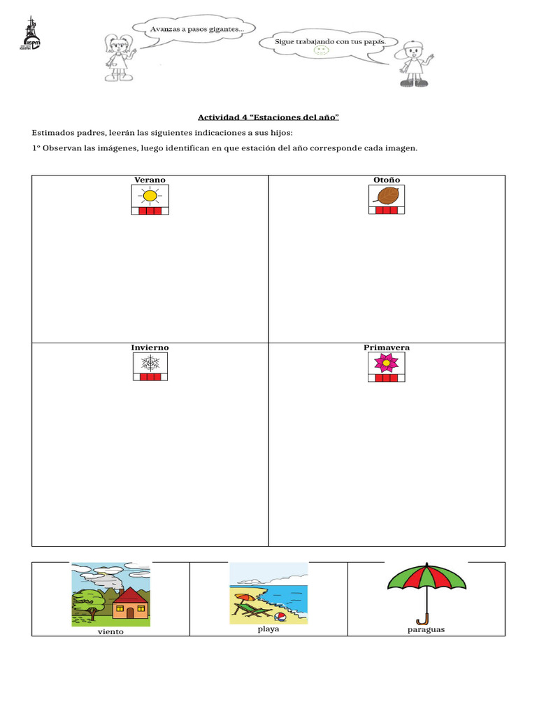Actividad 4 - Estaciones Del Año | PDF
