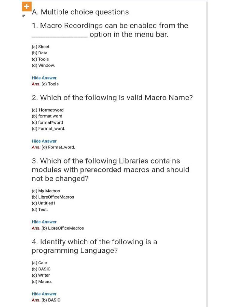Using Macros in Spreadsheet | PDF