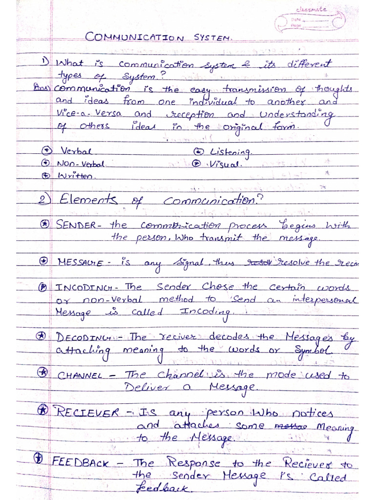 Communication System | PDF