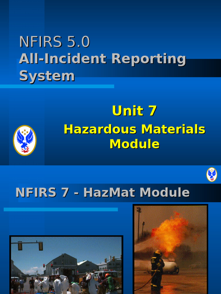 NFIRS 5.0 HazMat Module Overview | PDF | Dangerous Goods | Volume