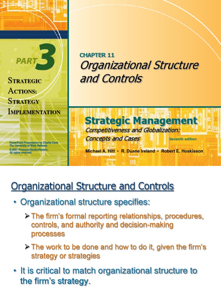 Organizational Structure and Controls: Strategic Management | PDF ...