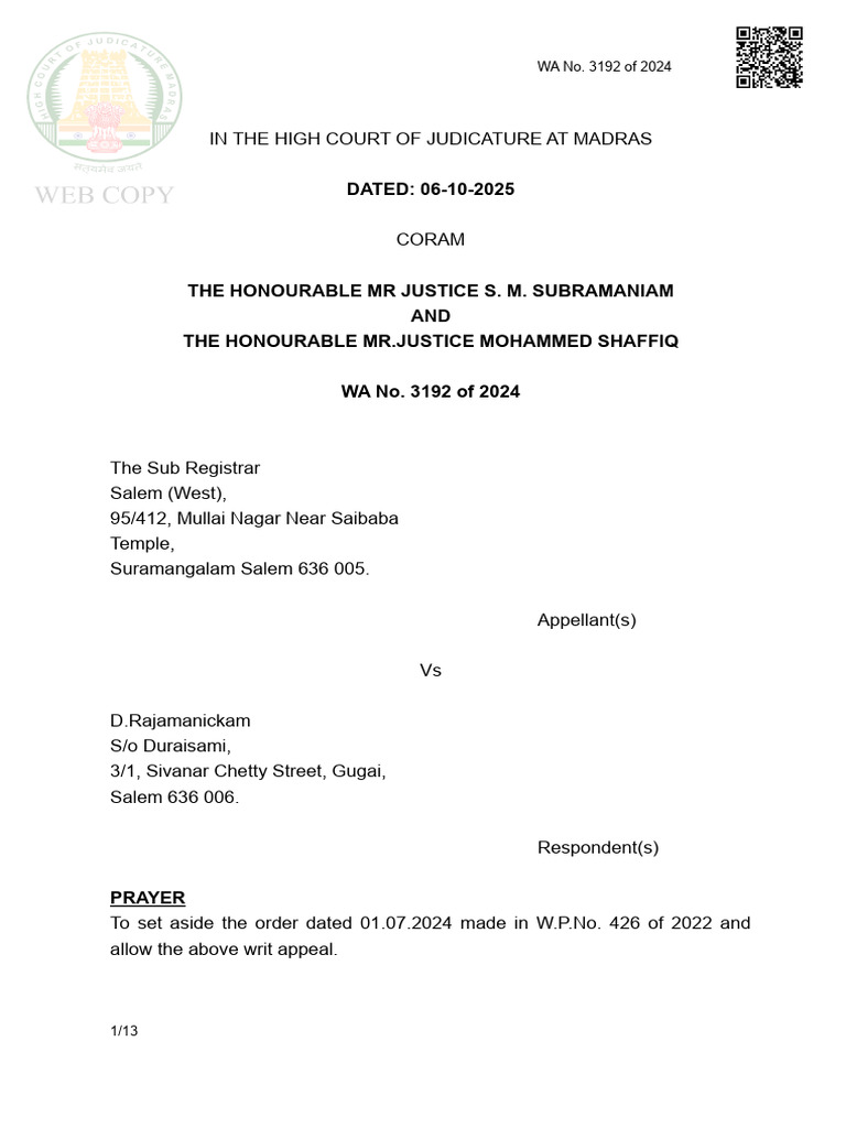 22 a(2) Judgement Main Proviso Clause Division Bench | PDF | Plain ...