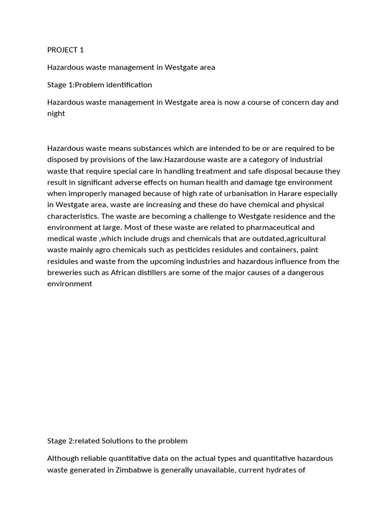 Hazardous Waste Management | PDF | Waste Management | Waste