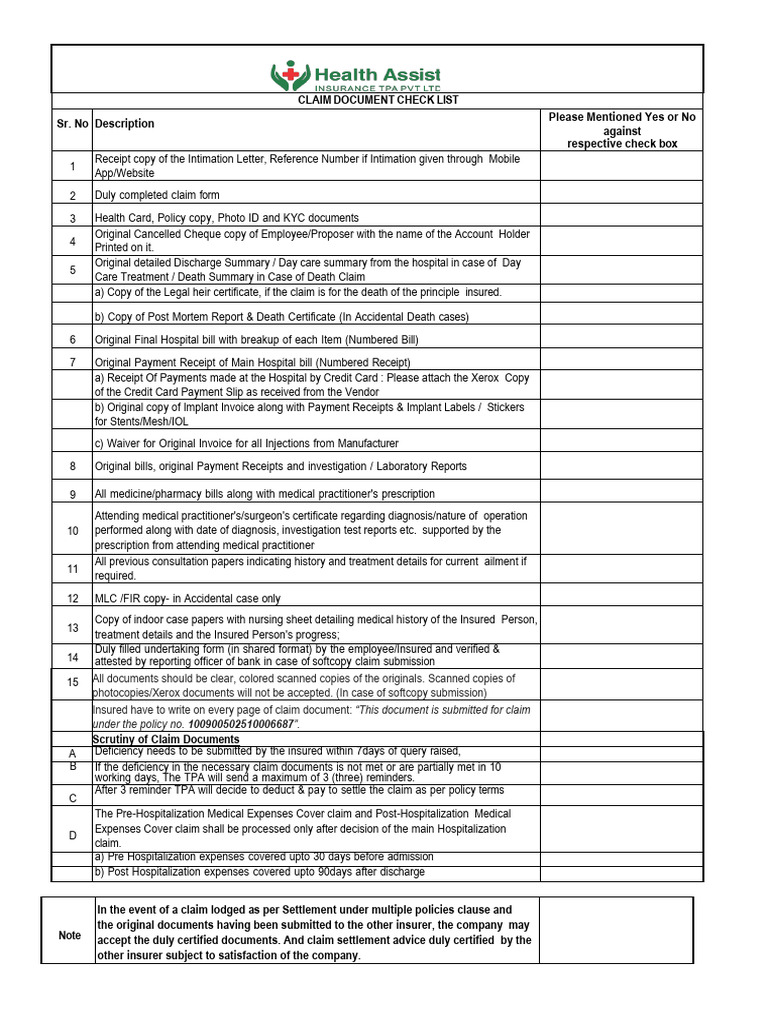 Revised Checklist MPGB Reimbursement | PDF | Receipt | Payments